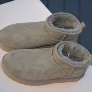 UGG | Shoes | Ugg Classic Ultra Mini Antelope Color Suede Boots Size 1 ...